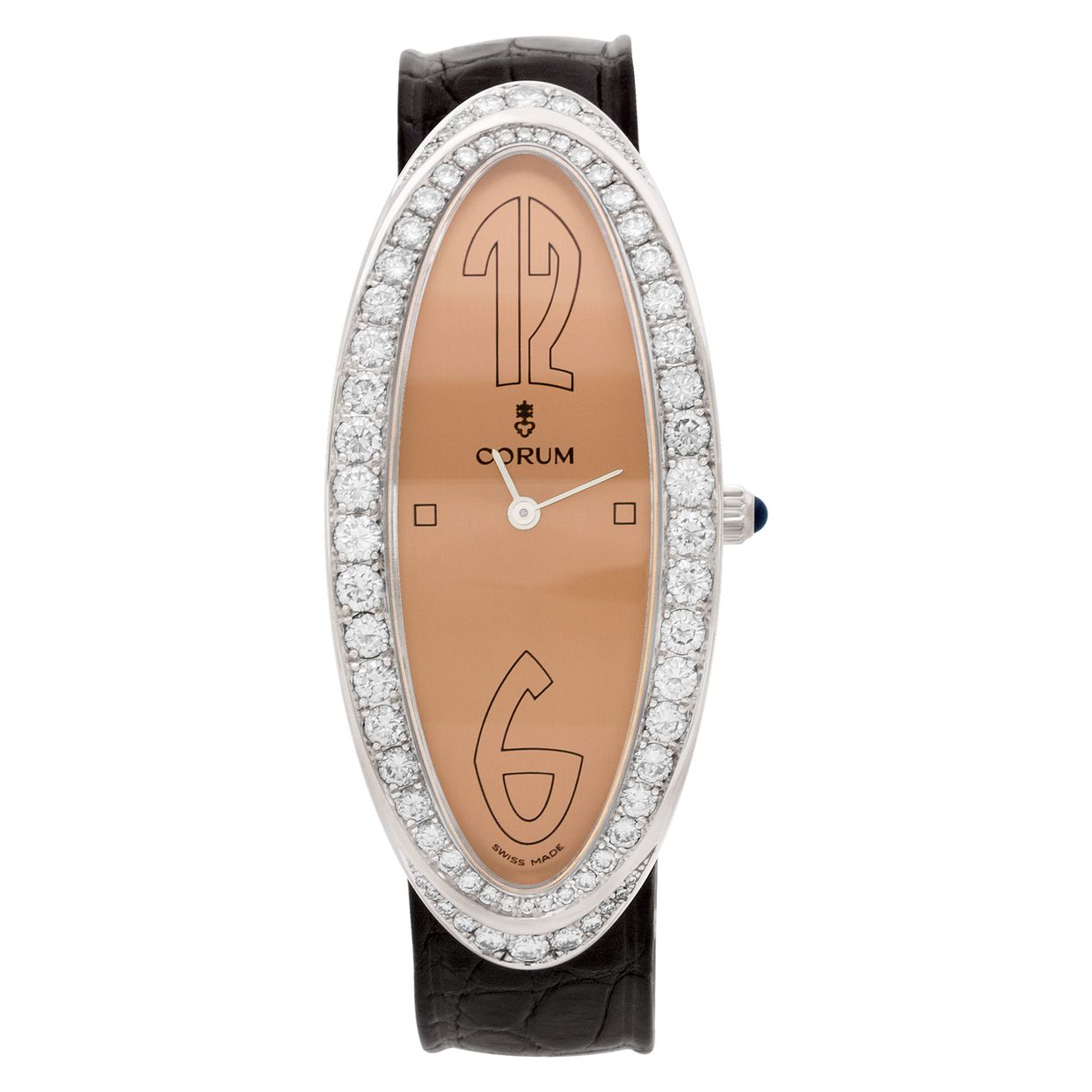 Corum Lady Millennium 137.310.69 18k White Gold, Salmon dial