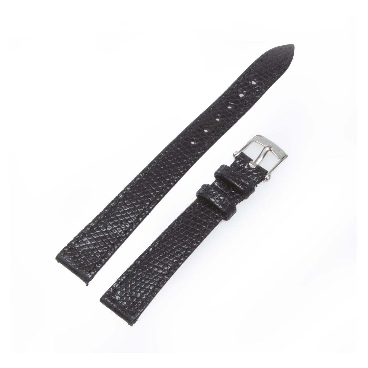 Van Cleef & Arpels black lizard strap with stainless N512163