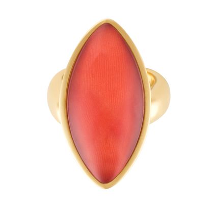 Vhernier 18k rose gold "Navette" ring | Gray & Sons Jewelers