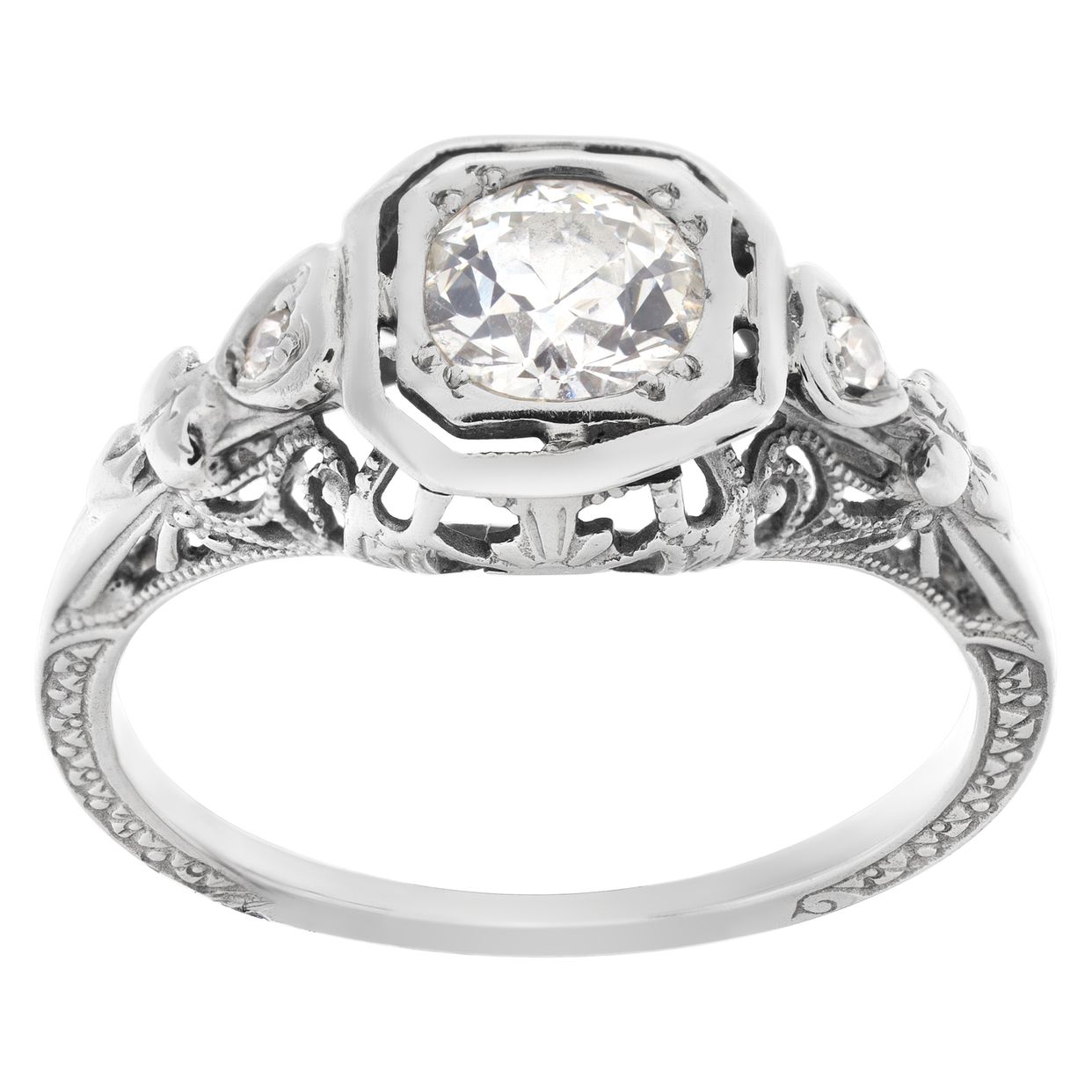 antique diamond ring settings