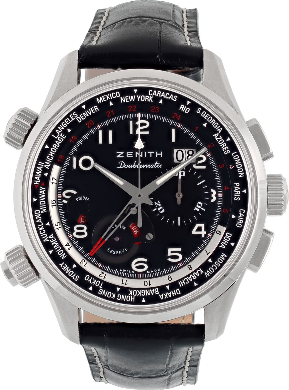 Preowned Zenith Doublematic 03.2400.4046 Stainless Steel | Gray & Sons