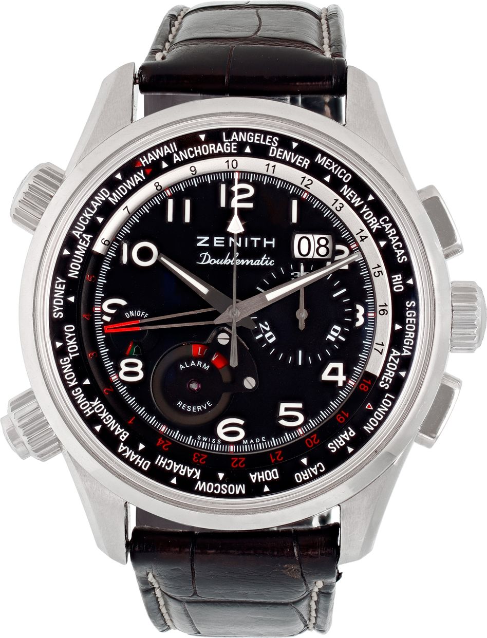 Preowned Zenith Doublematic 03.2400.4046 Stainless Steel | Gray & Sons