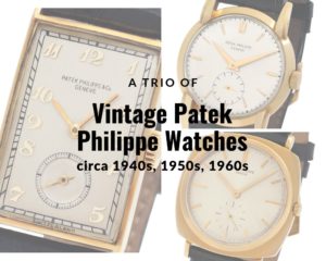 Vintage Patek Philippe Watch| 3 Shapes| 3 Eras | Gray & Sons Jewelers