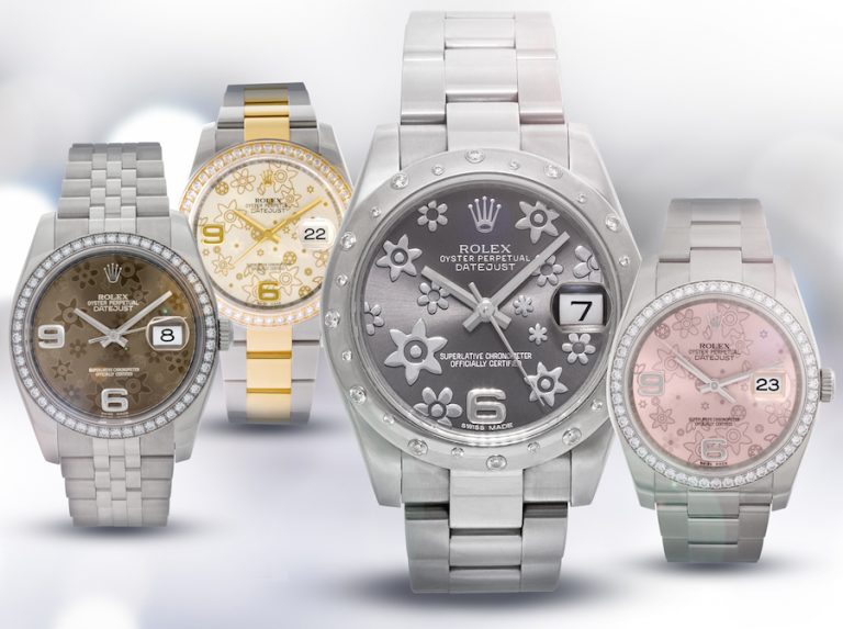 A Beautiful Bunch of Rolex Floral Dials | Gray & Sons Jewelers